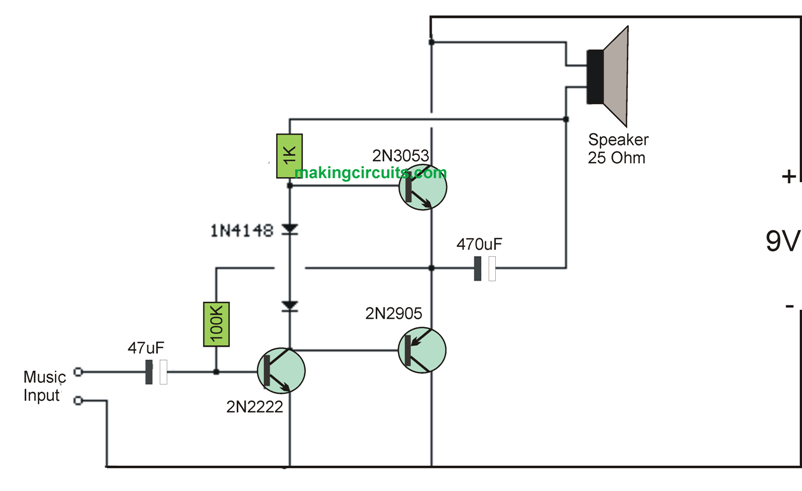 Simple Transistor Amplifier Circuit Diagram Wiring Boards
