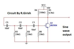Understanding Phase shift Oscillator Circuit – Making Easy Circuits