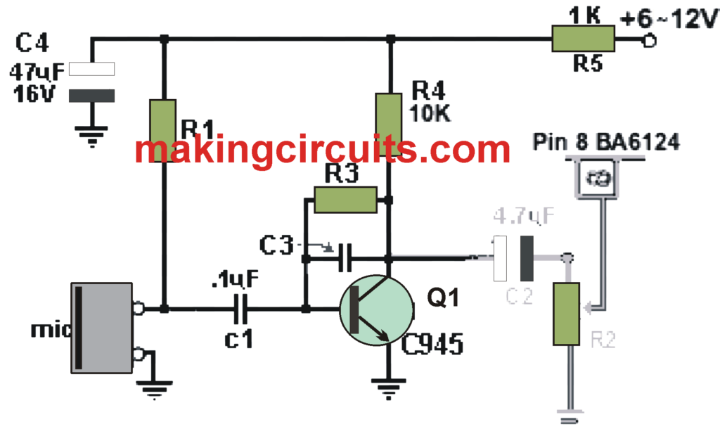Simple 5 Led Music Level Indicator Using A Single Ic Making Easy Circuits