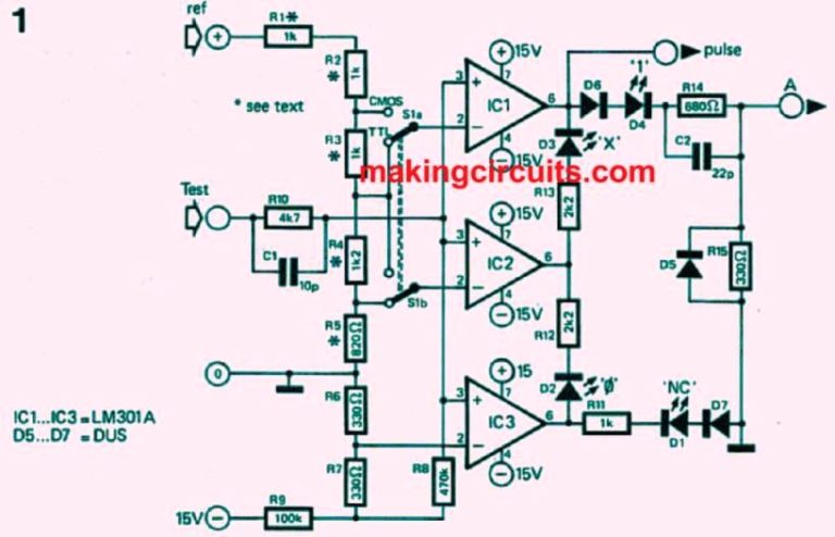 Logic Tester for TTL, CMOS and All Logic Families – Making Easy Circuits