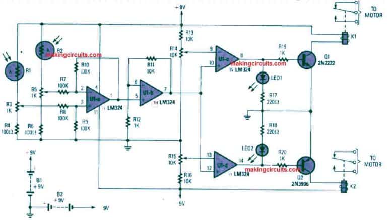 Simple Line Follower Circuit – Making Easy Circuits