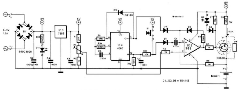 NiCd Fast Charger Circuit – Making Easy Circuits