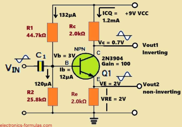 BJT Phase Splitter Circuit Explained – Making Easy Circuits